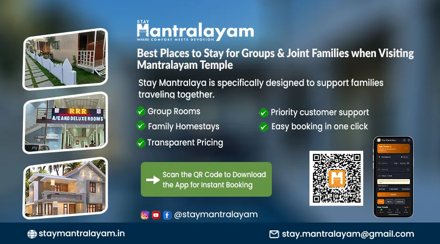 Best Group & Joint Family Stays in Mantralayam | Stay Mantralayam